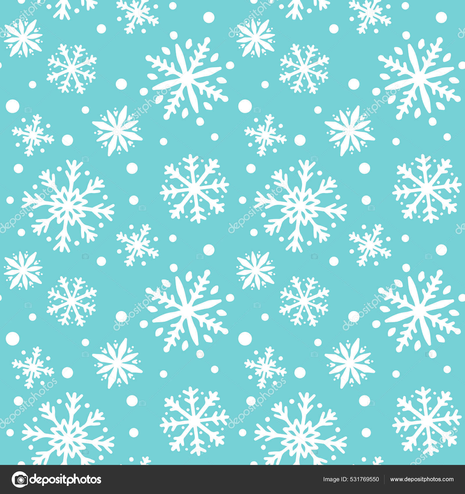 Vector Snowflake Pattern