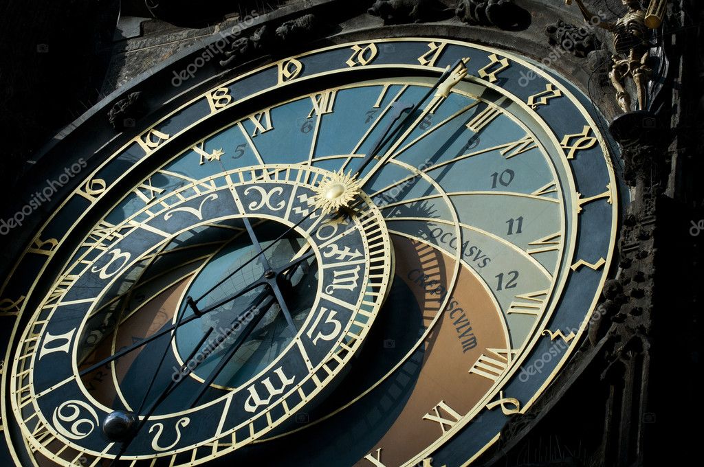 Astronomical clock, Prague, Sign of Zodiac — Stock Photo © asmfoto ...