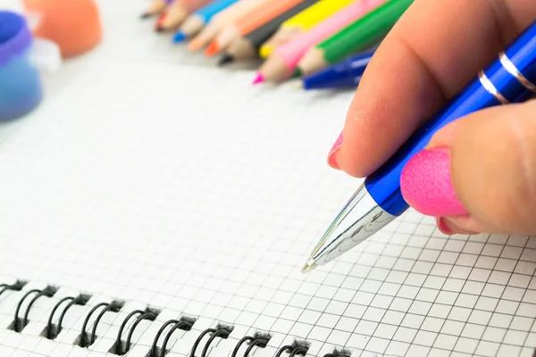 Pen and paper. Essay Writing - Stock Image - Everypixel