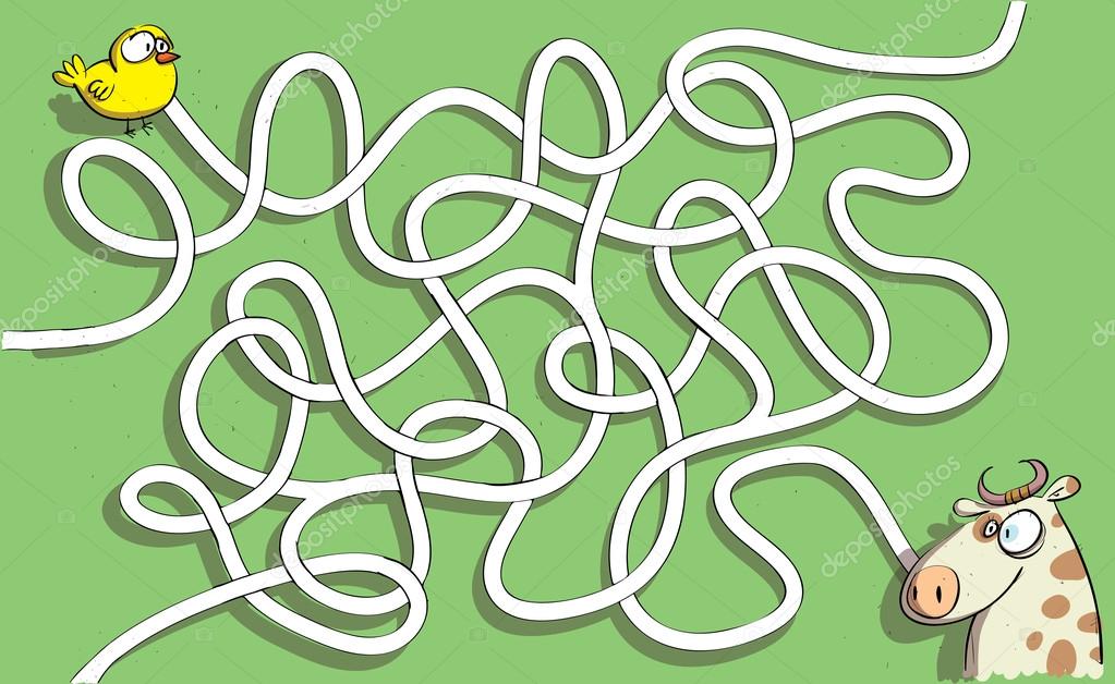 Printable Chicken Mazes