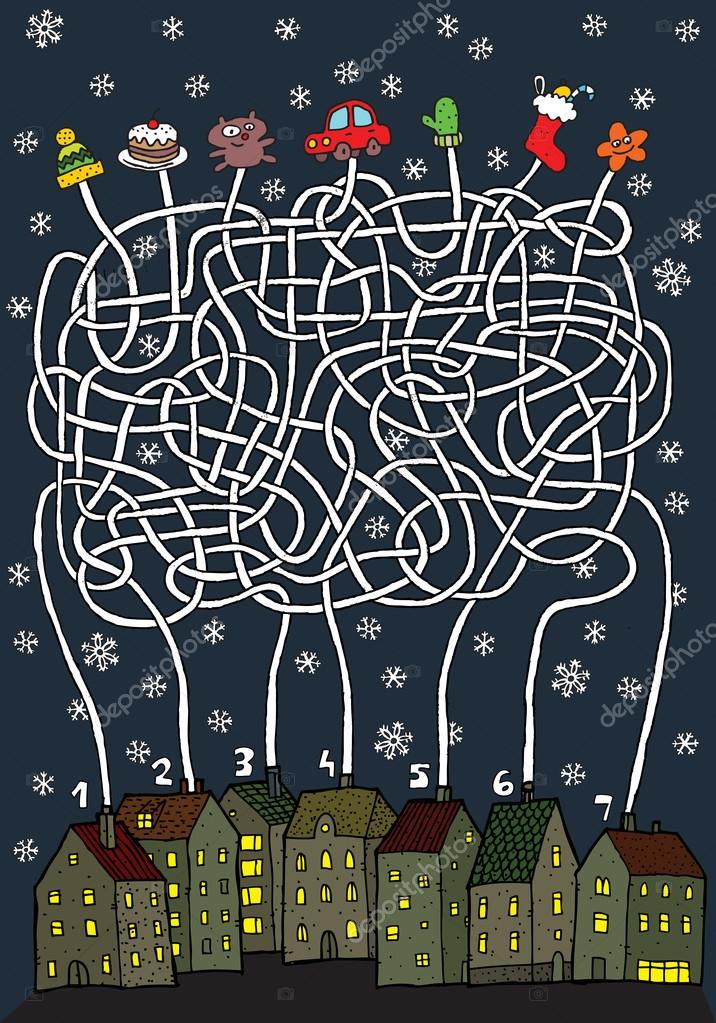 Hard Christmas Mazes