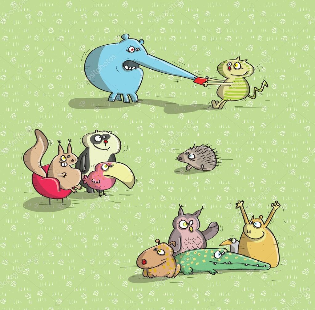 Animals Having Fun No.2 Stock Vector Image by ©vook #22524569