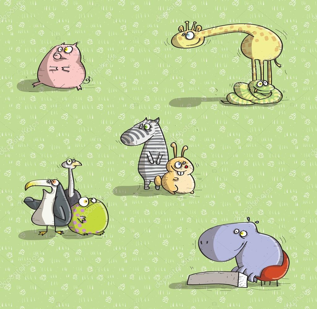 Animals Having Fun No.3 Stock Vector by ©vook 22553465