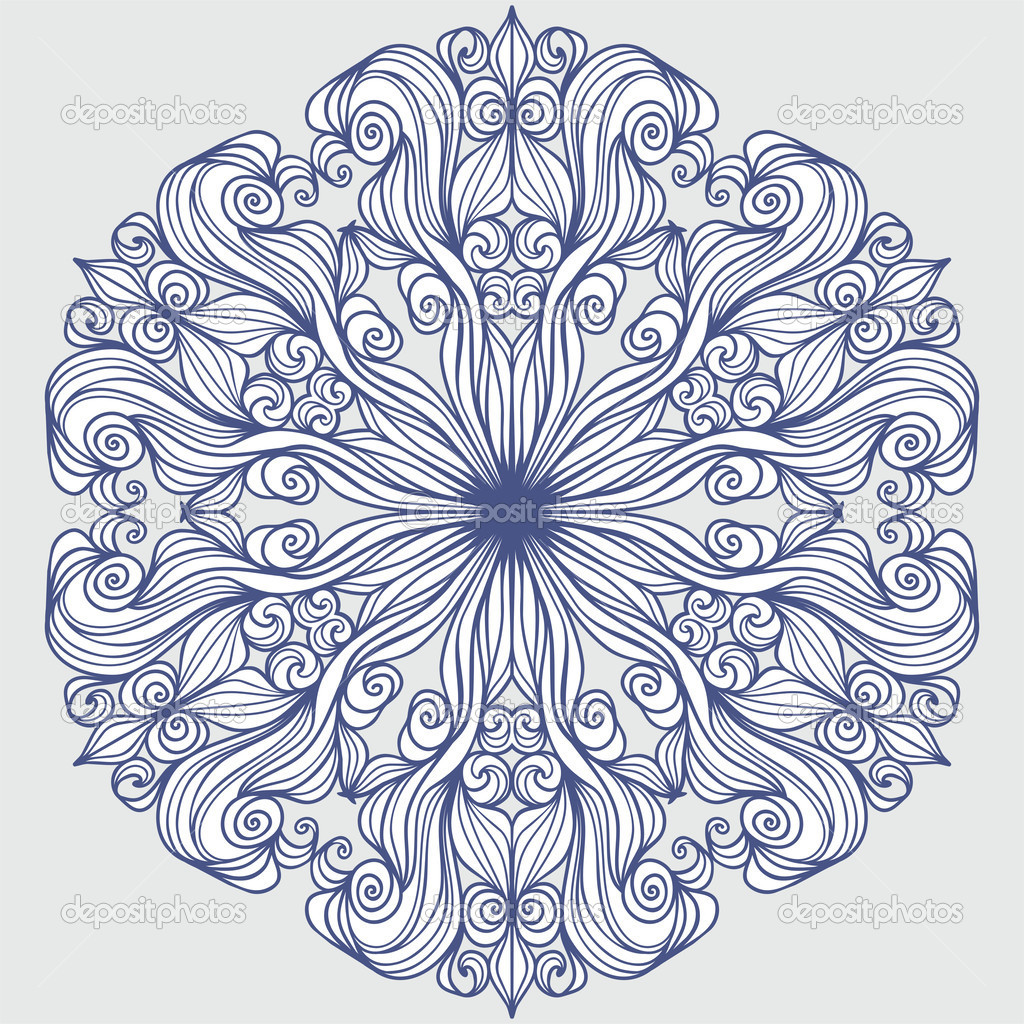 Design element round pattern — Stock Vector © KsanasK #29064617