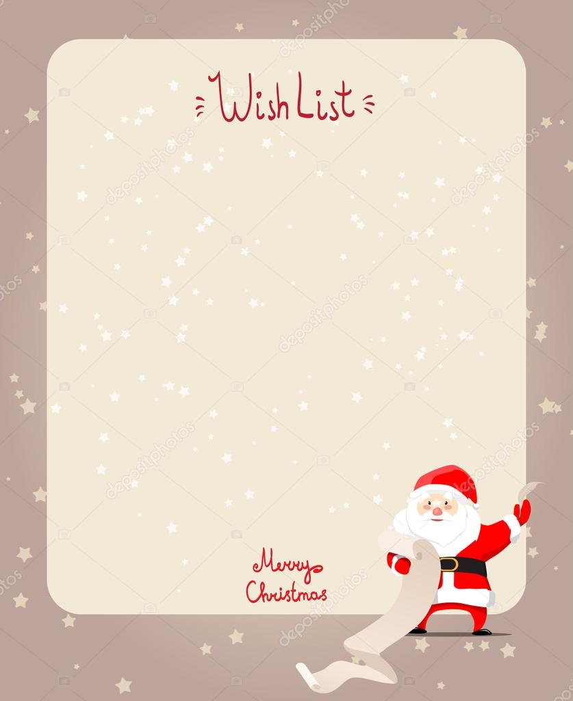 Christmas wishlist Stock Vector Image by ©kimiko16 #33874697