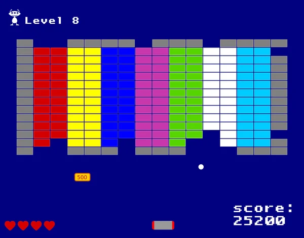 A game of breakout arcade ⬇ Vector Image by © hurgem | Vector Stock ...