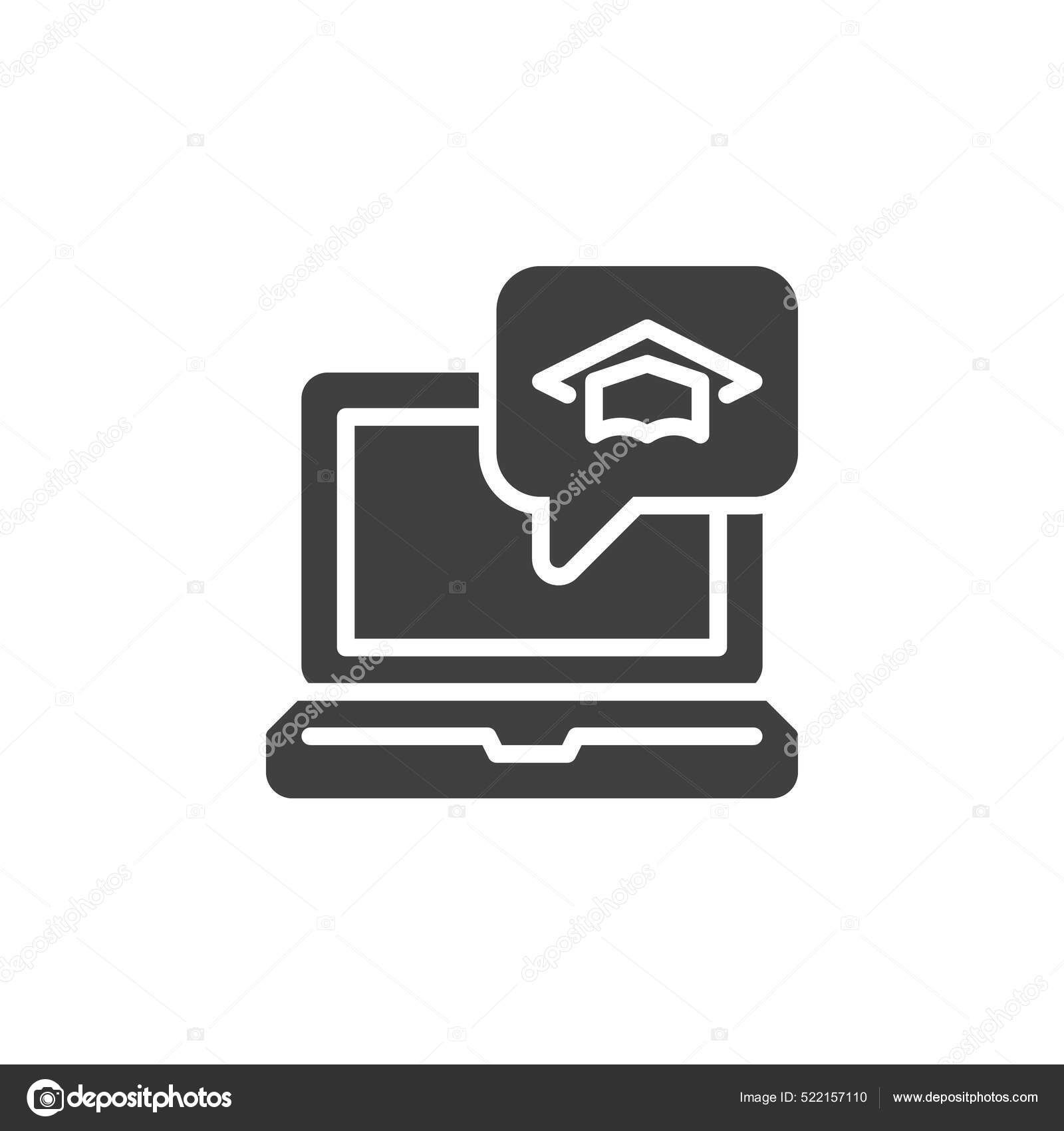 Distance learning vector icon Stock Vector by ©avicons 522157110