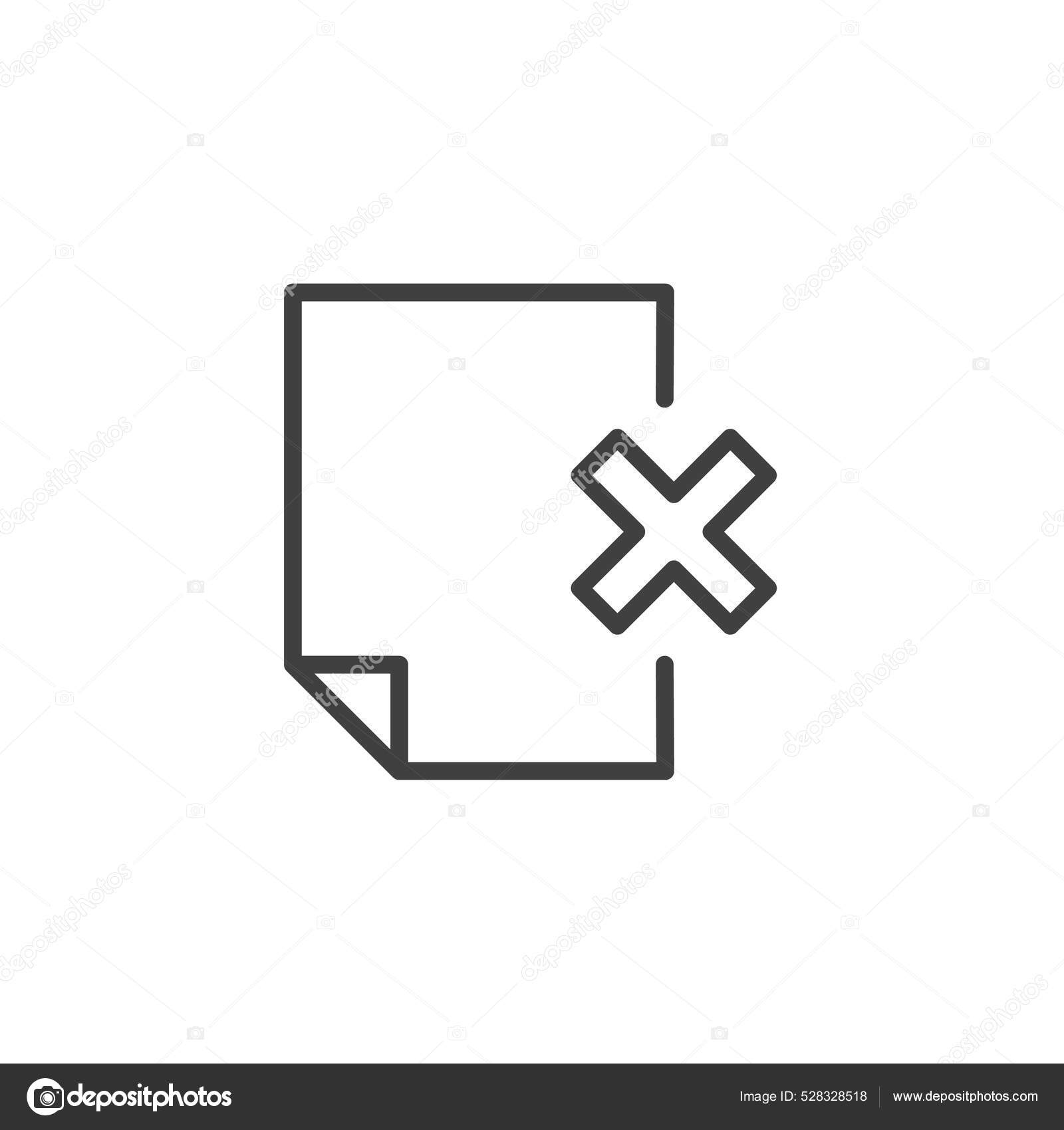 Graues Abbruchsymbol