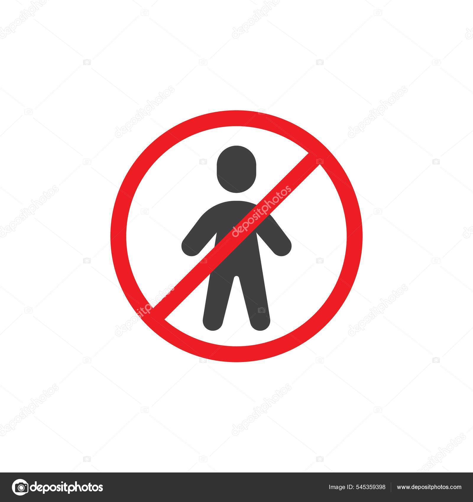 No man entry sign vector icon Stock Vector by ©avicons 545359398