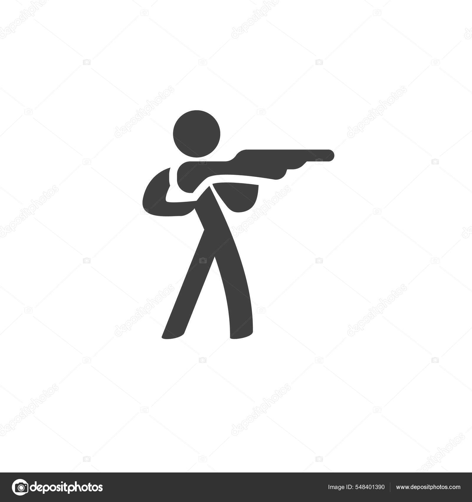 Shooting sport vector icon Stock Vector by ©avicons 548401390