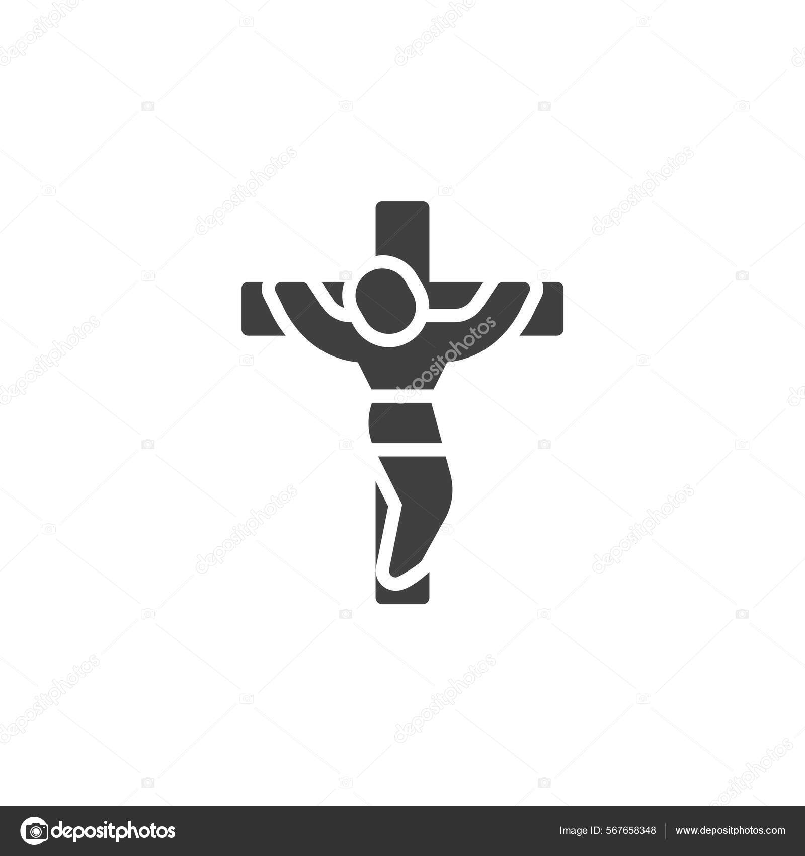 Crucifix cross vector icon Stock Vector by ©avicons 567658348