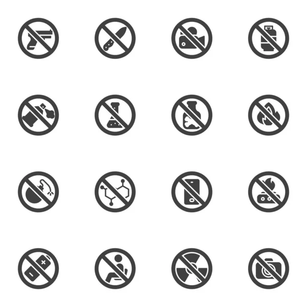 Prohibited items Vector Art Stock Images | Depositphotos