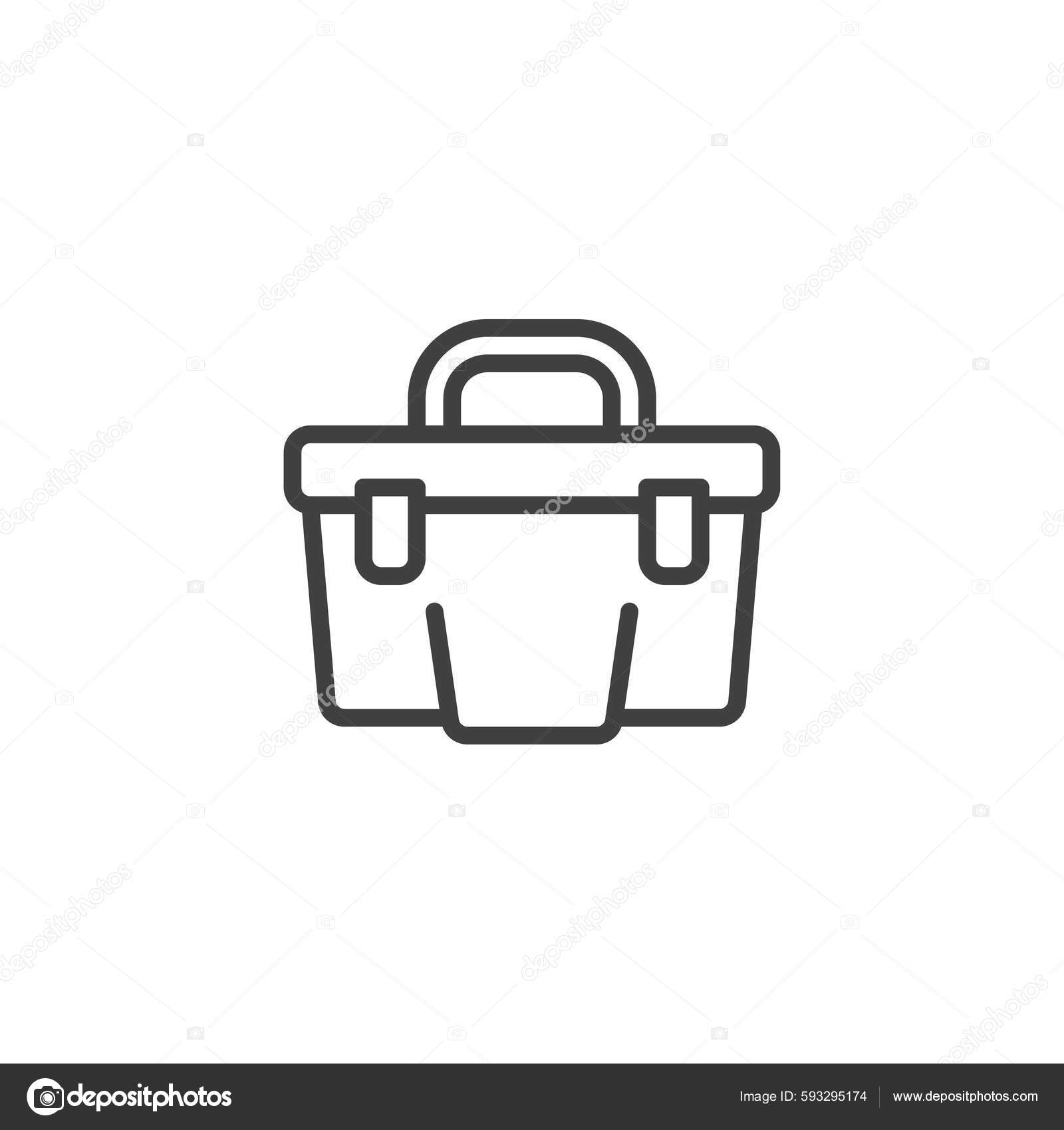 Tool Box Line Icon Linear Style Sign Mobile Concept Web Stock Vector by ...