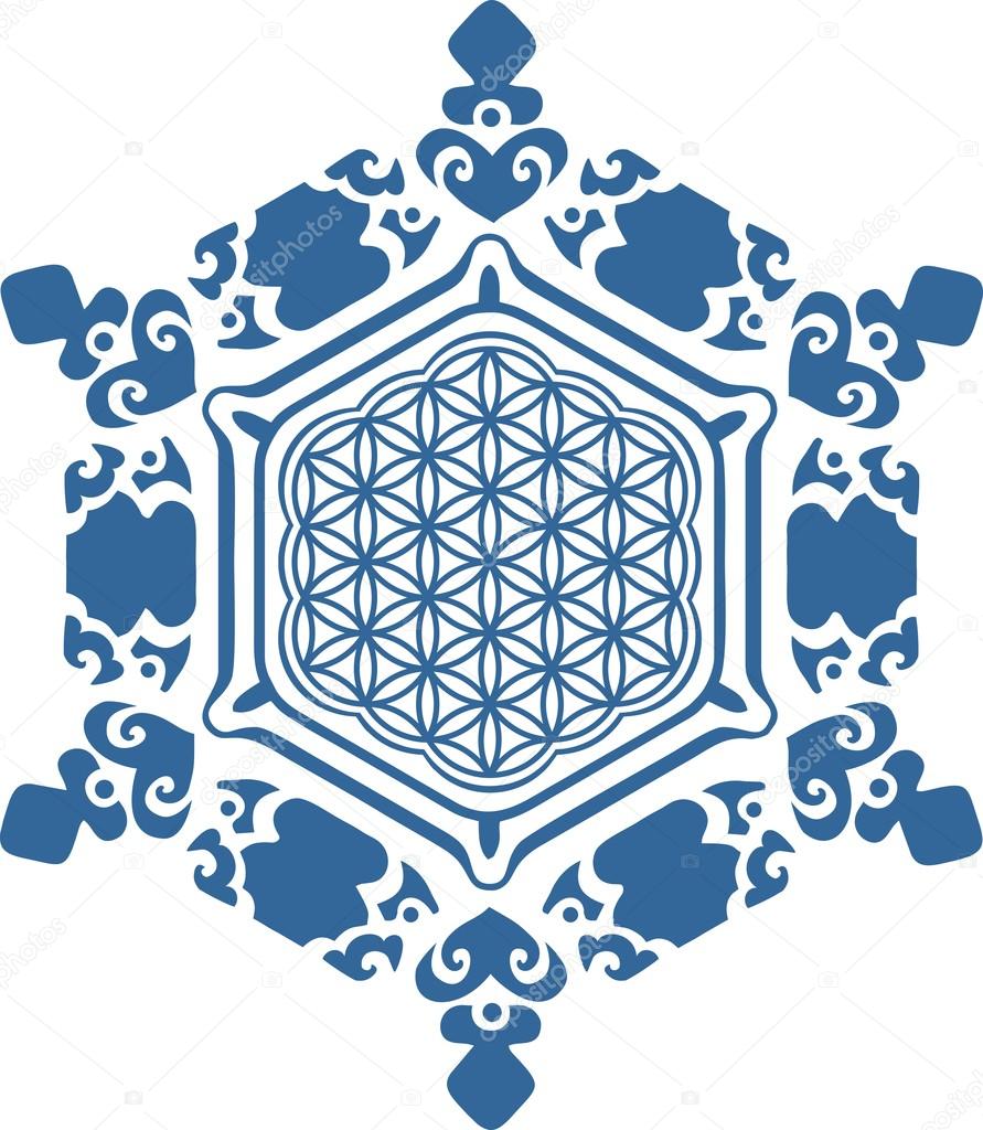Water crystal "love" - flower of life - Emoto Stock Vector Image by ...