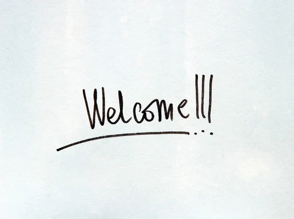 Welcome message Stock Photo by ©kukumalu80 47247897