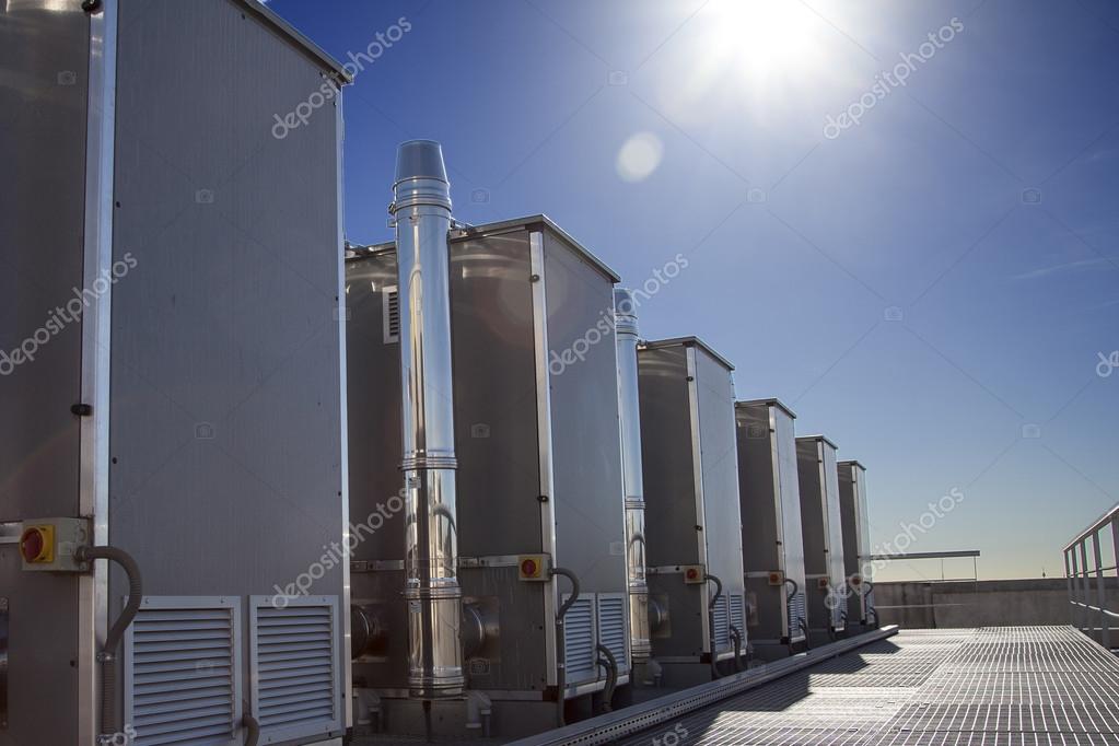 Heating and cooling installation system — Stock Photo © ulldellebre ...