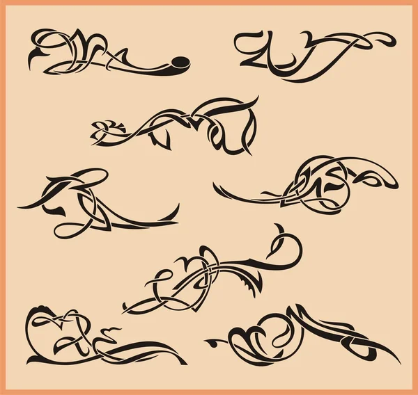 Clip art scroll designs | Exquisite Scroll Ornamental Designs — Stock ...