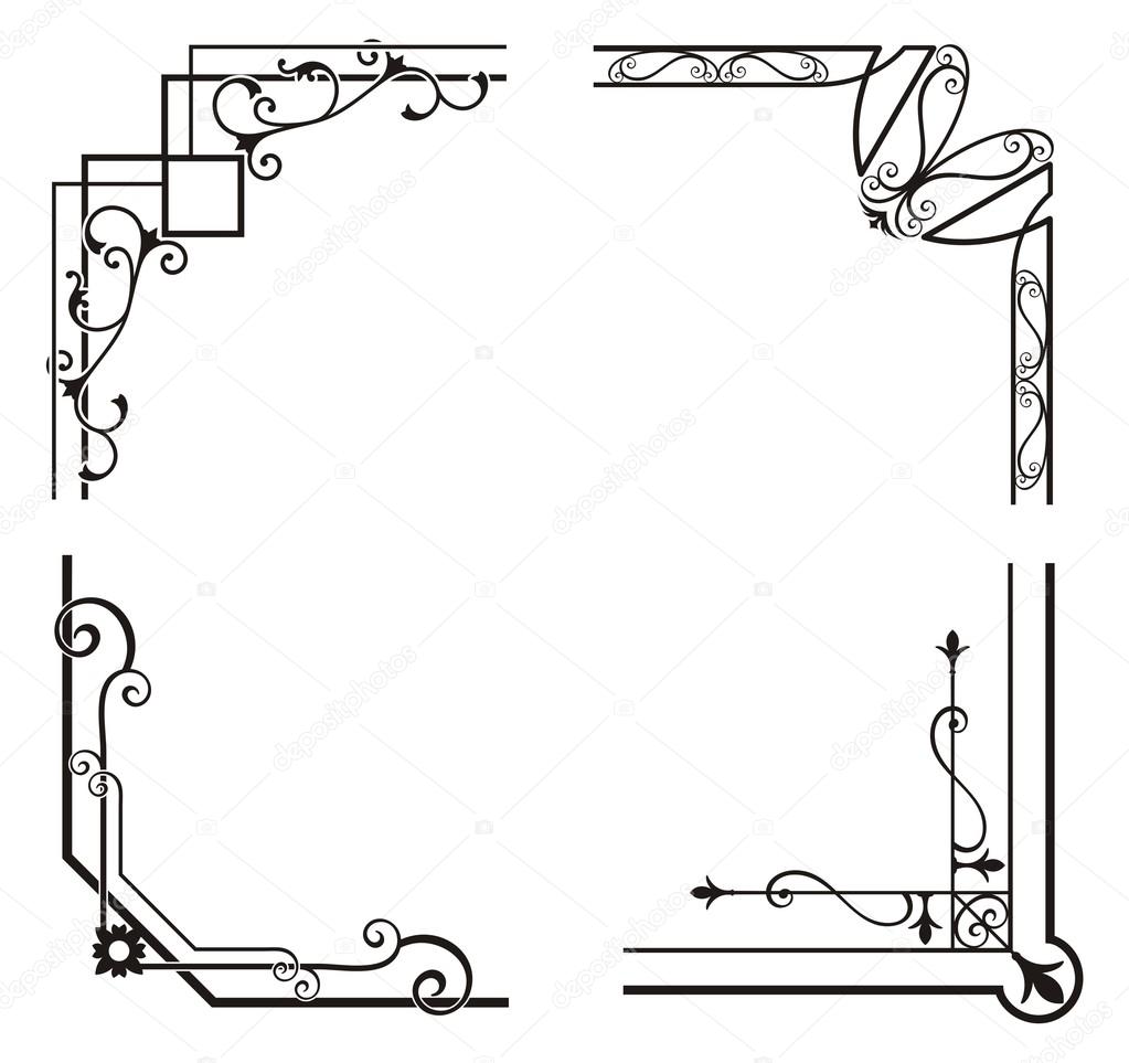 Exquisite Corner Ornamental Designs — Stock Vector © clipart-design ...