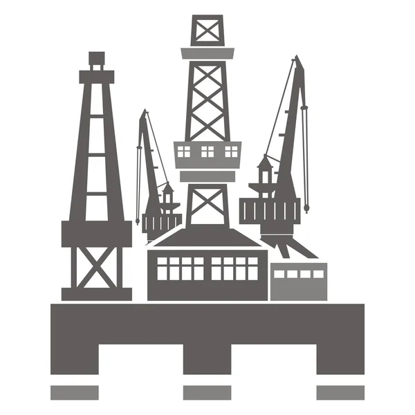 Vector illustrations of industrial buildings. — Stock Vector © clipart ...