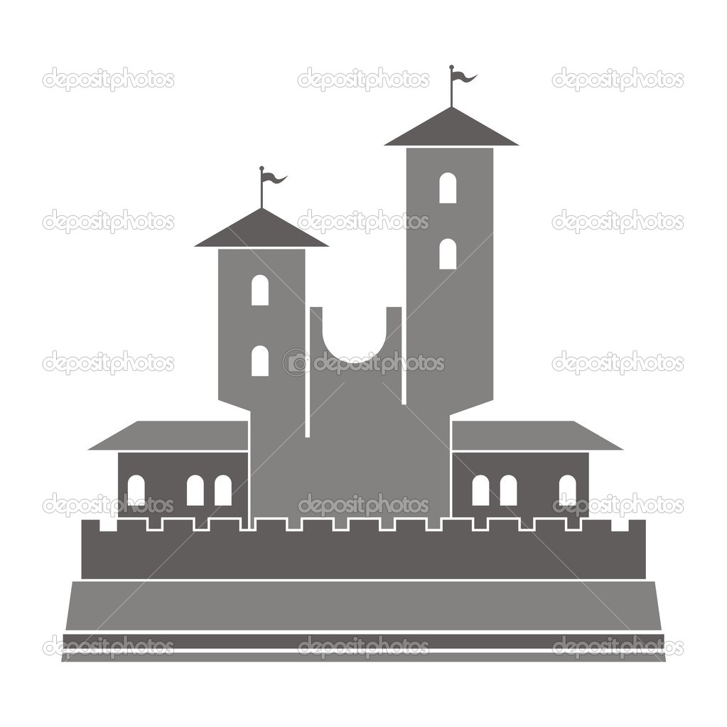 Vector illustration of a historical building. Stock Vector Image by ...