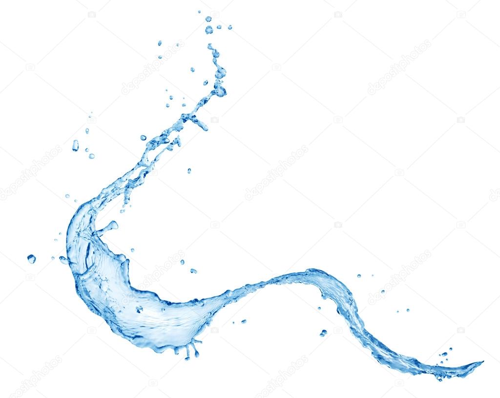 Blue water splashing — Stock Photo © Valengilda #27079657