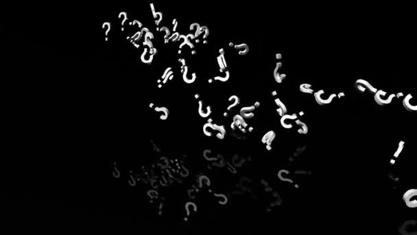 Falling Question Marks — Stock Video © WavebreakPremium #23643993
