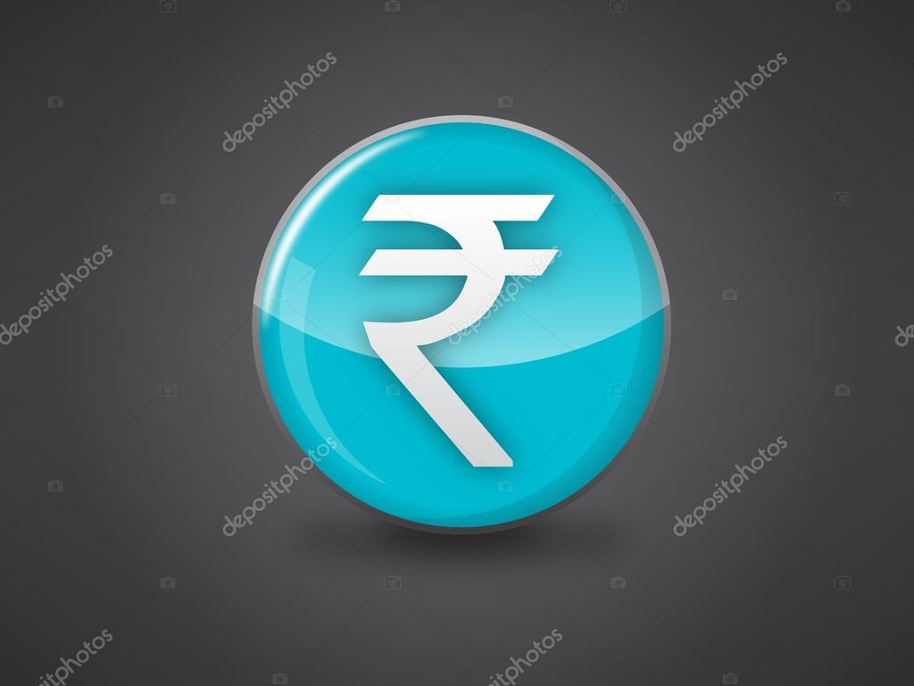 Indian rupee sign blue glossy icon Stock Vector Image by ©maxurfriend ...