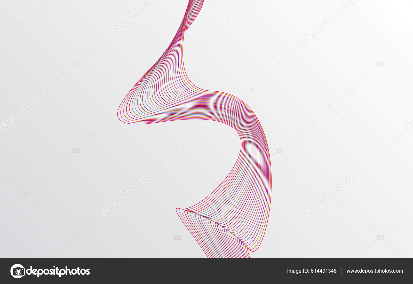 Wave Shadow Abstract Red Lines Background Vector Illustration Stock ...