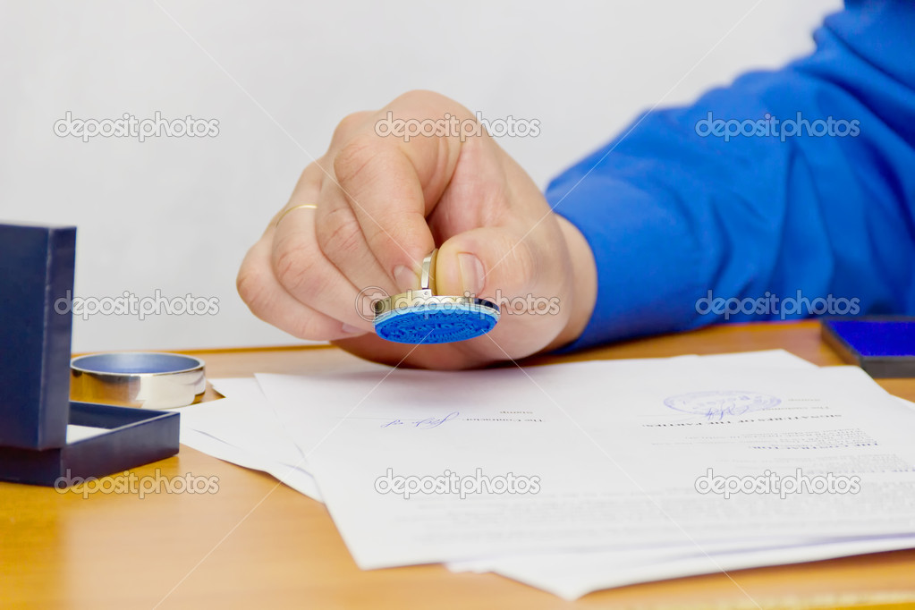 Hand and seal — Stock Photo © Irlandia #22254177