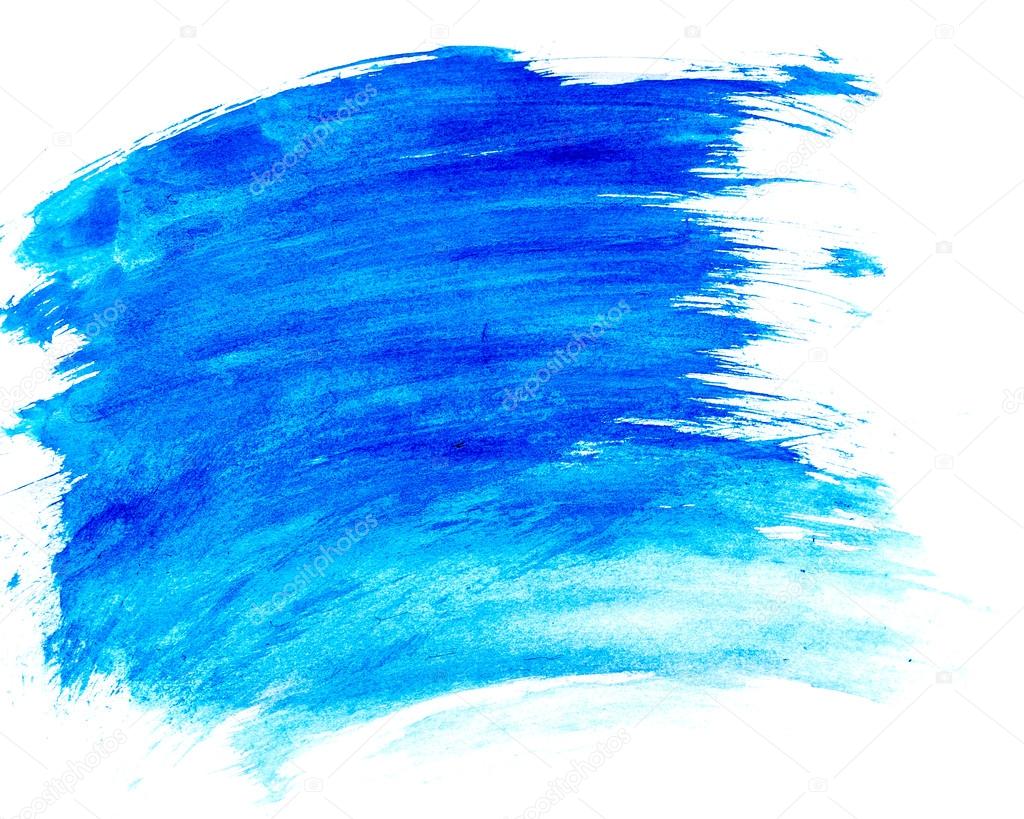 Mancha aquarela azul — Fotografias de Stock © marinv #33527265