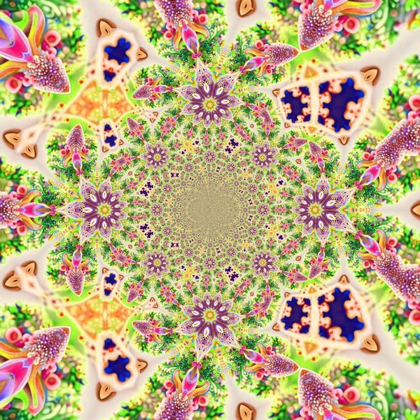 Colorful and blooming flowers with fluid flow texture background ...