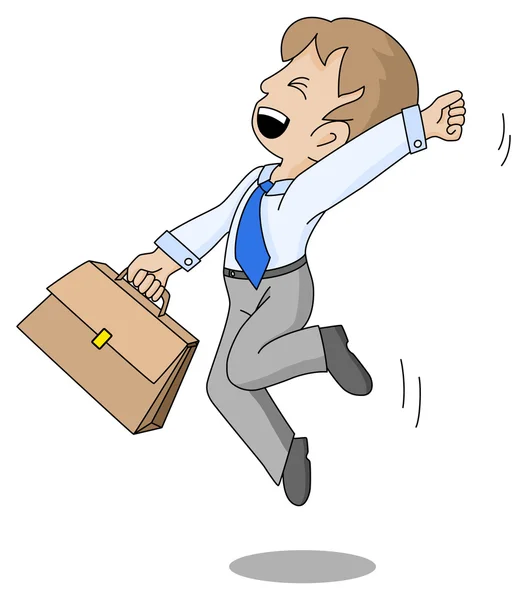 Happy Cartoon Businessman Stock Vector Image by ©canbedone #100377392