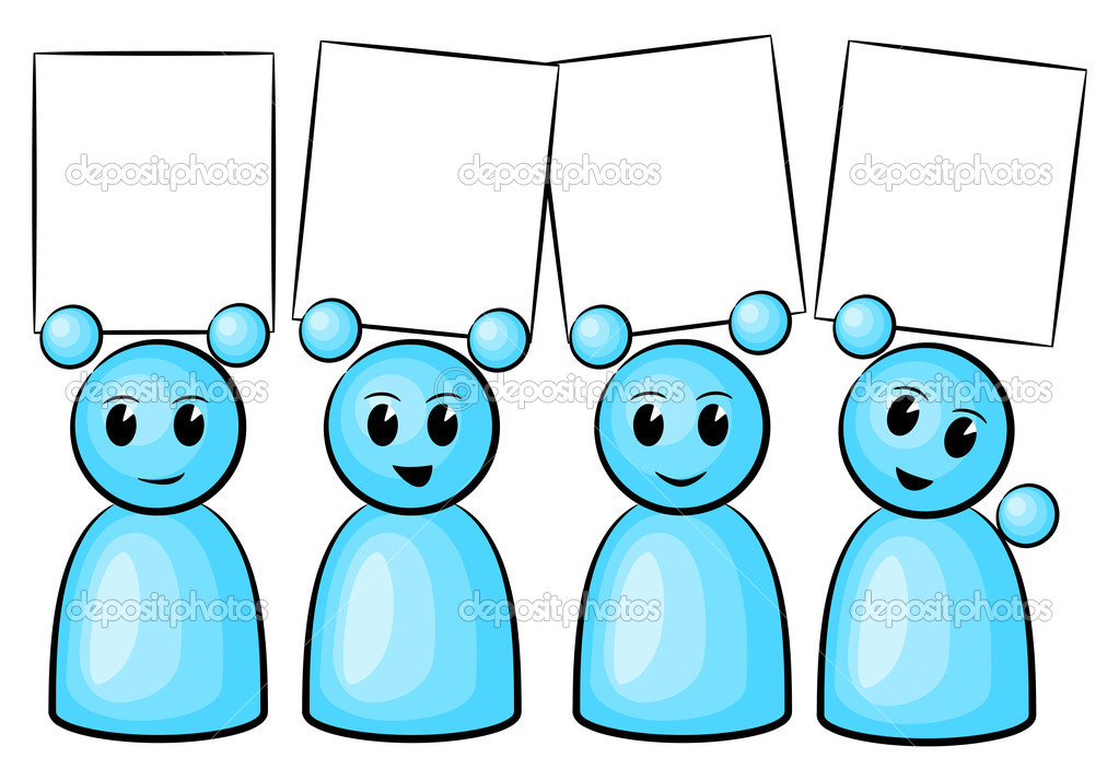 Figures with signs Stock Vector Image by ©antimartina #22436999