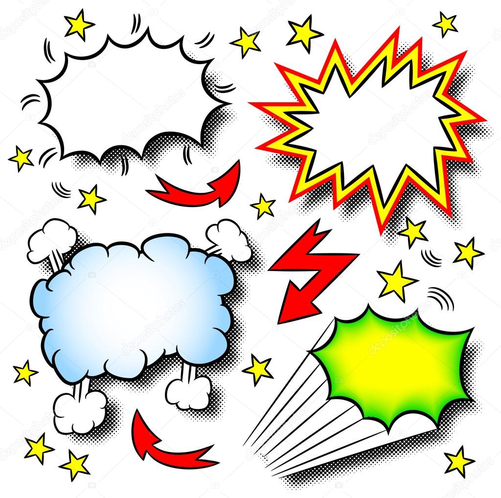 Cartoon explosions Stock Vector Image by ©antimartina #26192955