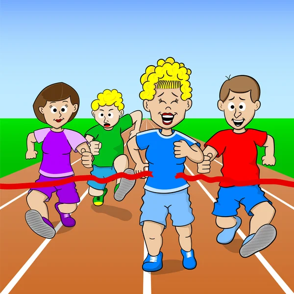 100,000 Kids running track Vector Images | Depositphotos