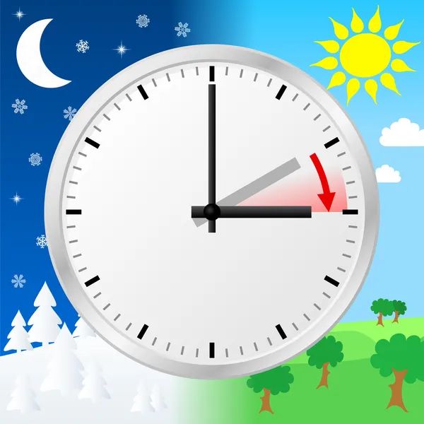 Hora central imágenes de stock de arte vectorial | Depositphotos