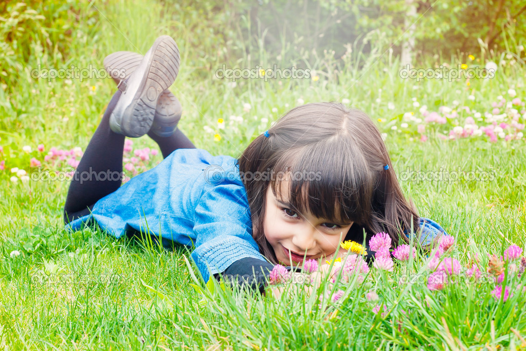 Little girl enjoying springtime Stock Photo by ©asife 42459297