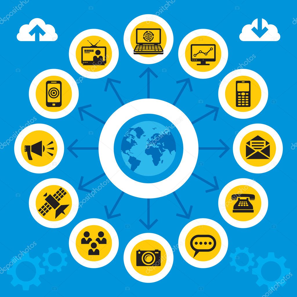 Communication Infographics Concept Stock Vector Image by ©serkorkin ...