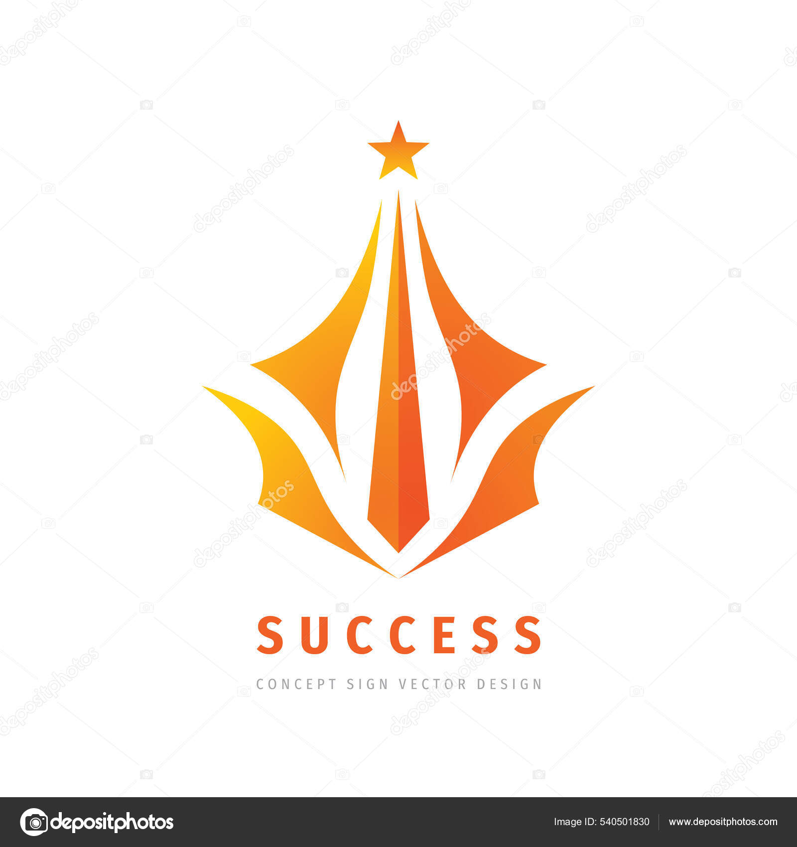 Success Business Vector Logo Template Concept Illustration Flat Style ...