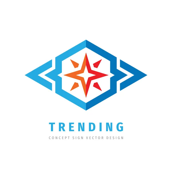 Business trend - vector logo template concept illustration. Development ...
