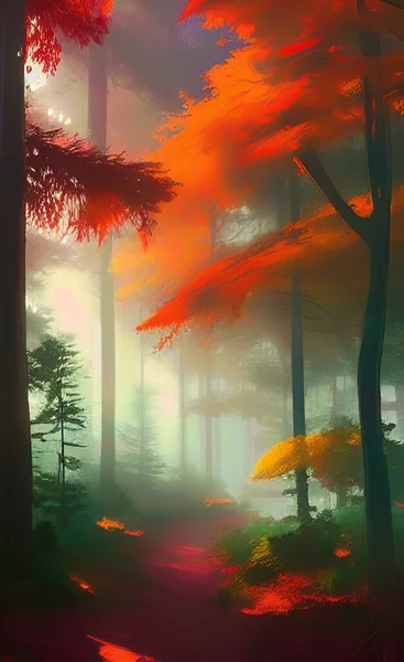 Forest painting Stock Photos, Royalty Free Forest painting Images ...