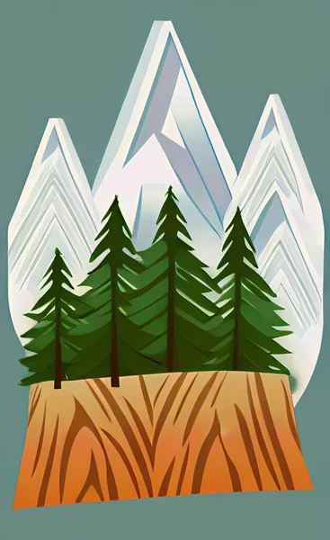 Region sierra animado imágenes de stock de arte vectorial | Depositphotos