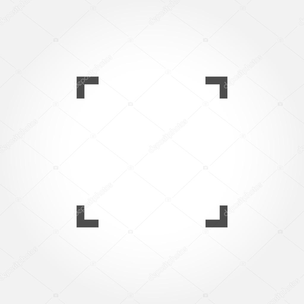 Empty camera focus frame Stock Vector by ©kritchanut 43380963
