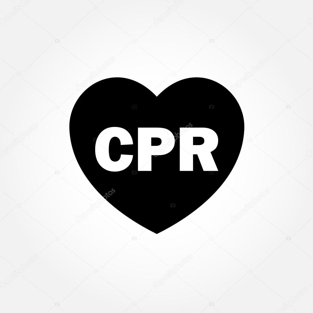 Heart icon with CPR sign Stock Vector by ©kritchanut 43381079