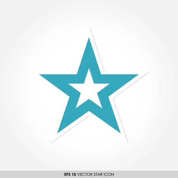 Blue abstract star shape Stock Vector Image by ©wenani #10390231