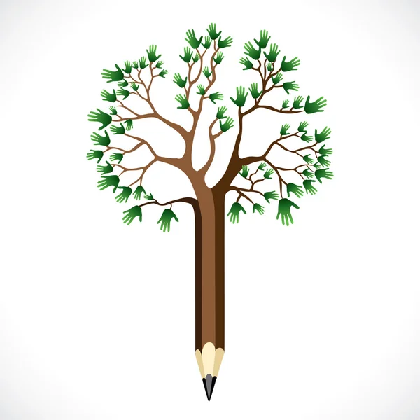 Pencil tree color bulb Stock Vector Image by ©Slashman #10946169