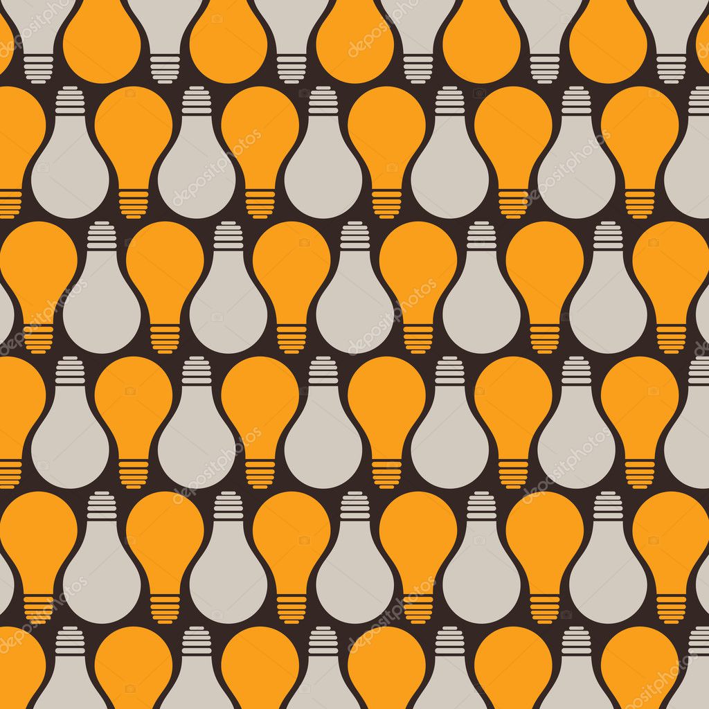 Retro bulb pattern background Stock Vector Image by ©designwork07 #24045535