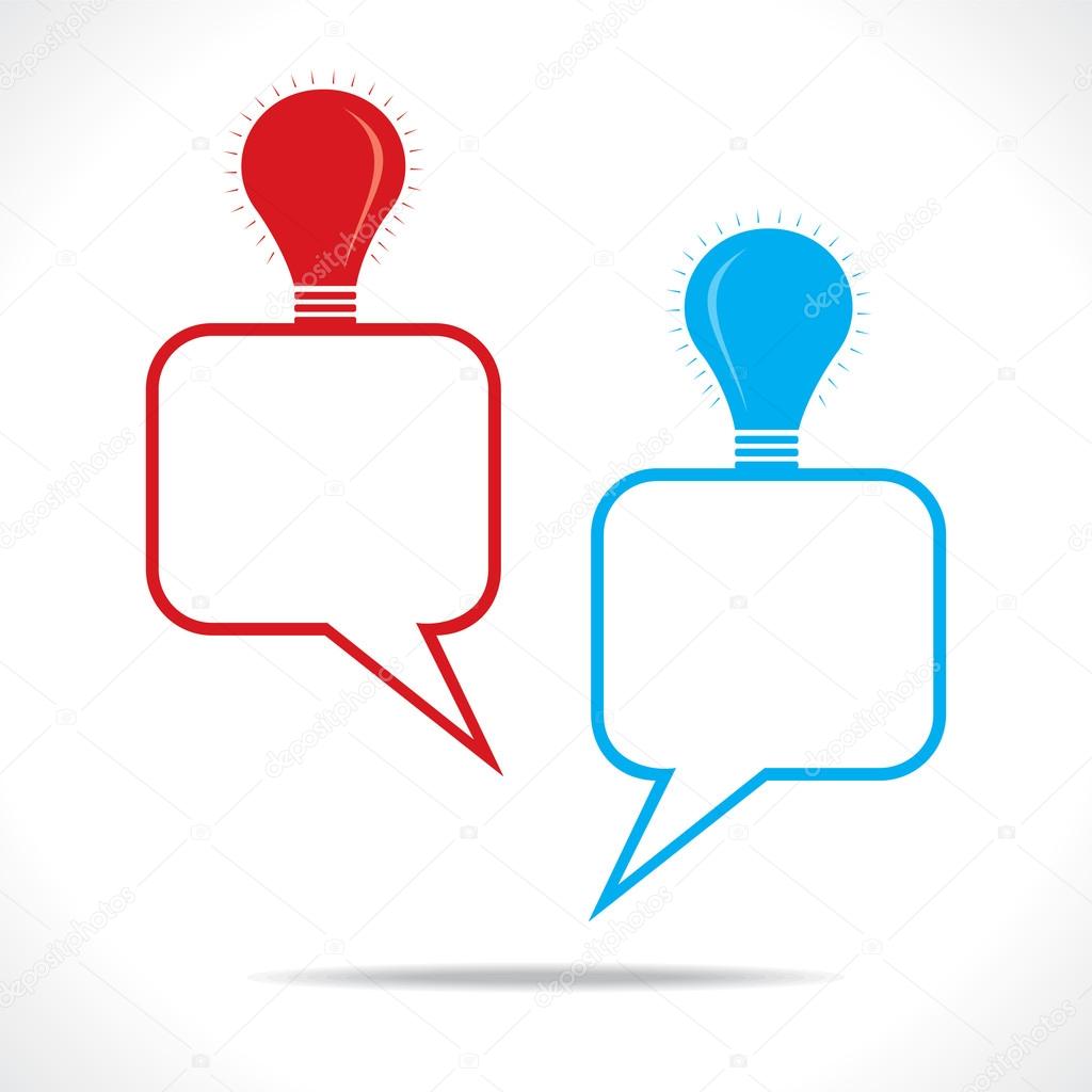Bulb on message bubble Stock Vector Image by ©designwork07 #24243281