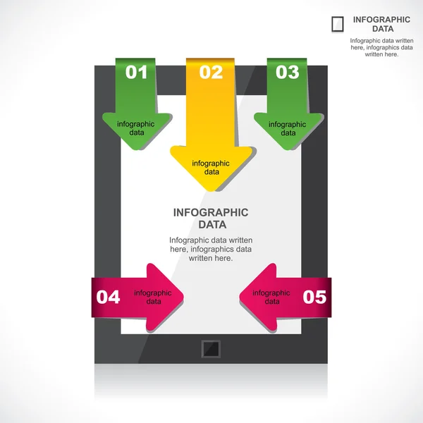 Infographic tablet illustration Vector Art Stock Images | Depositphotos