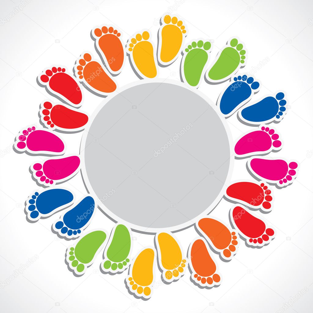 Foot background Stock Vector by ©designwork07 26469419